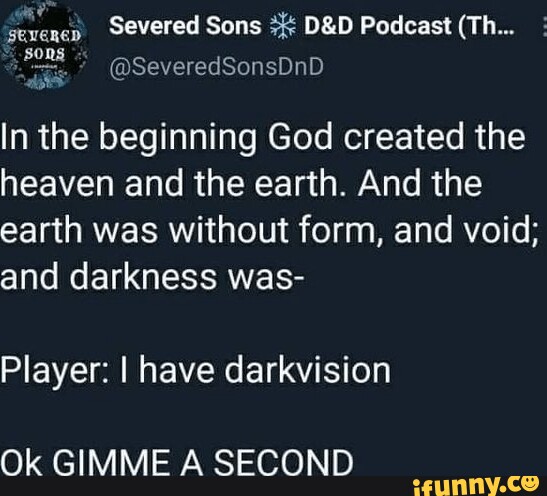 Darkvision memes. Best Collection of funny Darkvision pictures on iFunny