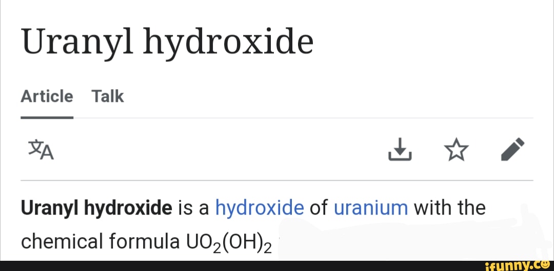 Hydroxide memes. Best Collection of funny Hydroxide pictures on iFunny