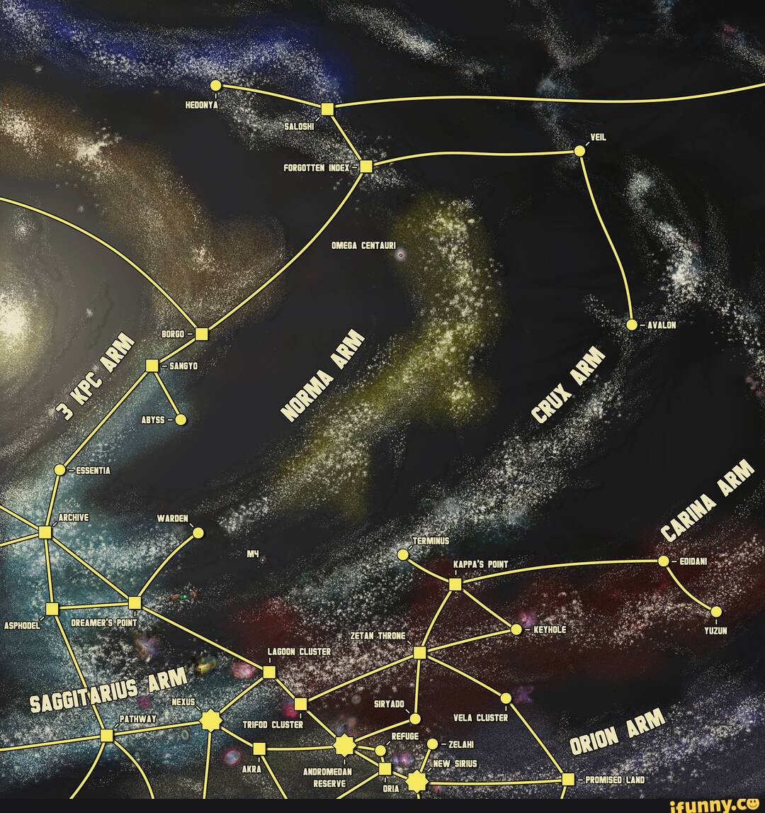 Galactic Regional Map - OMEGA CENTAURI KAPPA'S POINT ANDROMEDAN RESERVE ...