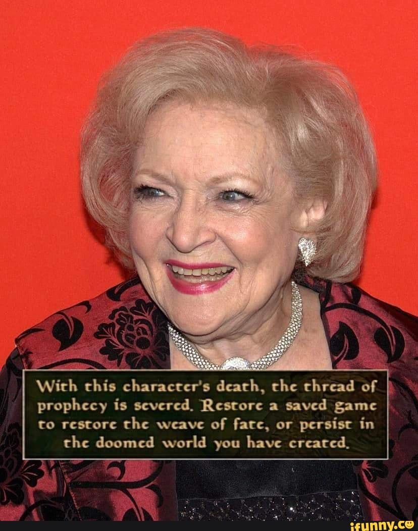 Wich chis character's death, the thread of prophecy is severed. Restore ...