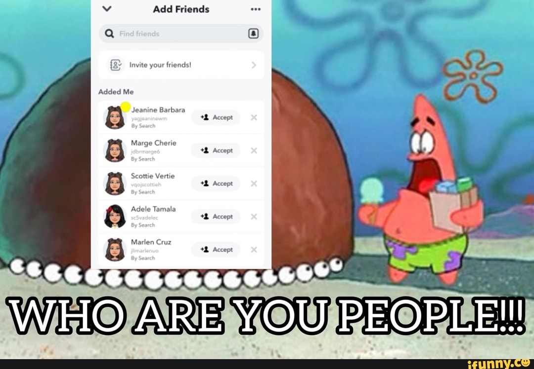 Add Friends {8} Invite your friends! Added Me 8 Jeanine Barbara WHO ARE ...