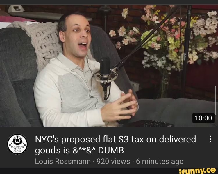 NYC's proposed flat $3 tax on delivered goods is DUMB Louis Rossmann ...
