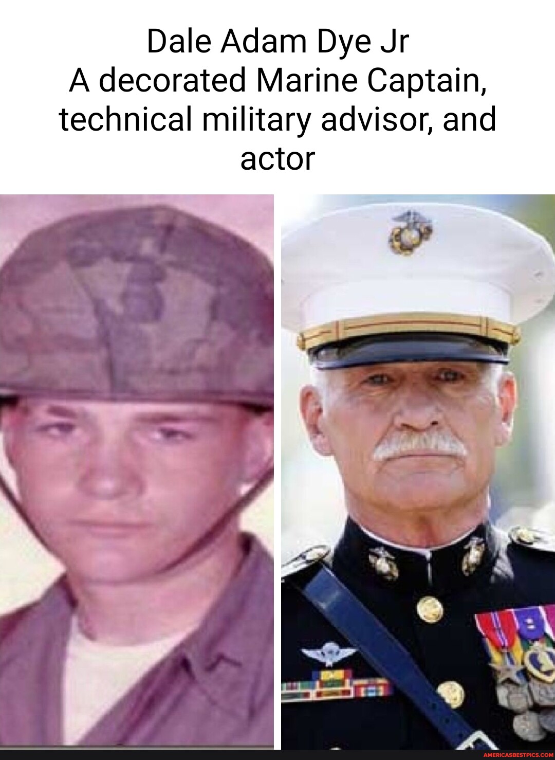 Dale Adam Dye Jr A decorated Marine Captain, technical military advisor ...