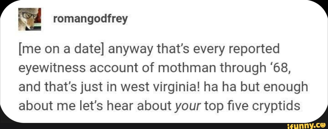 Cryptids memes. Best Collection of funny Cryptids pictures on iFunny