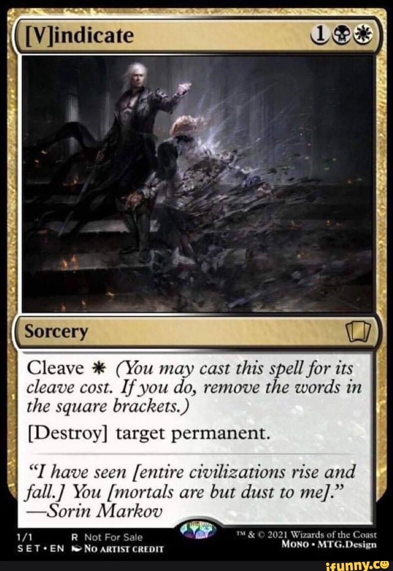 [Vlindicate Cleave * (You may cast this spell for its cleave cost. If ...