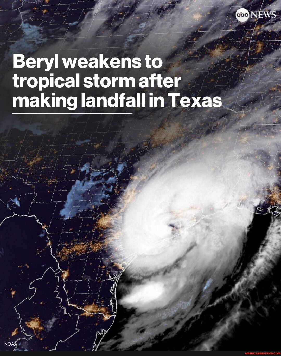 LATEST: Beryl weakened to a tropical storm late Monday morning after ...