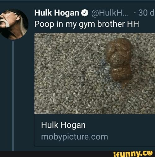 Poop in my gym brother HH Hulk Hogan mobypicture.com - iFunny