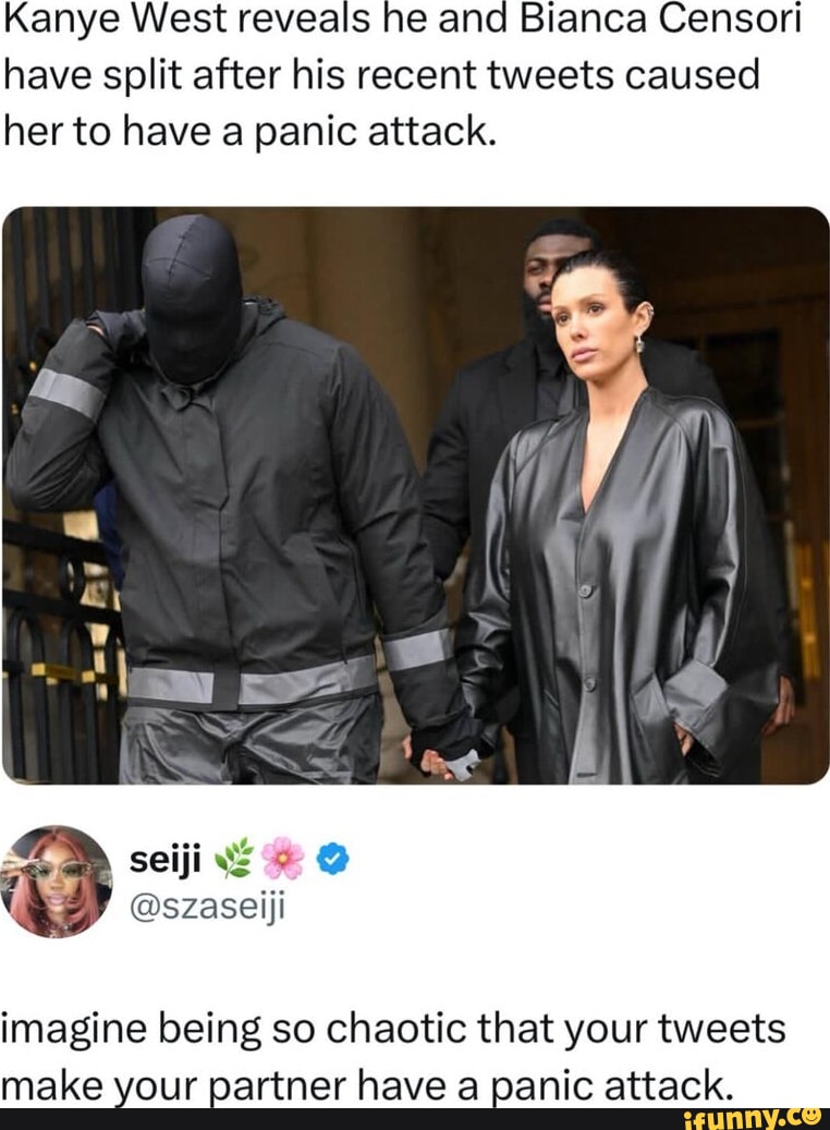 Kanye West reveals he and Bianca Censor have split after his recent ...