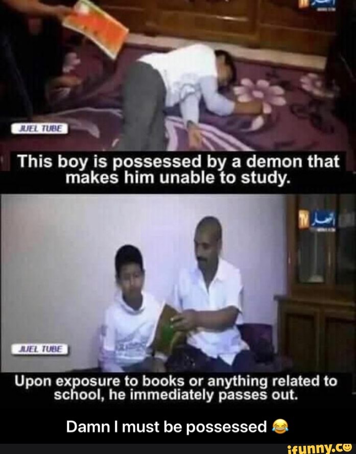 This boy is possessed by a demon that makes him unable to study. Upon ...