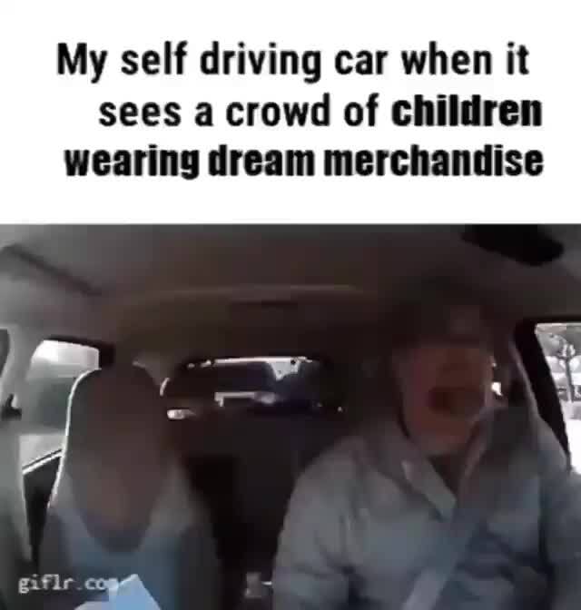 My self driving car when it sees a crowd of children wearing dream ...