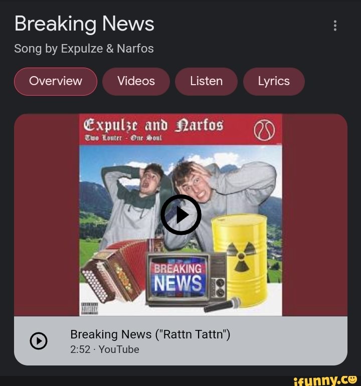 Breaking News Song by Expulze & Narfos Overview Videos Listen Expulse ...