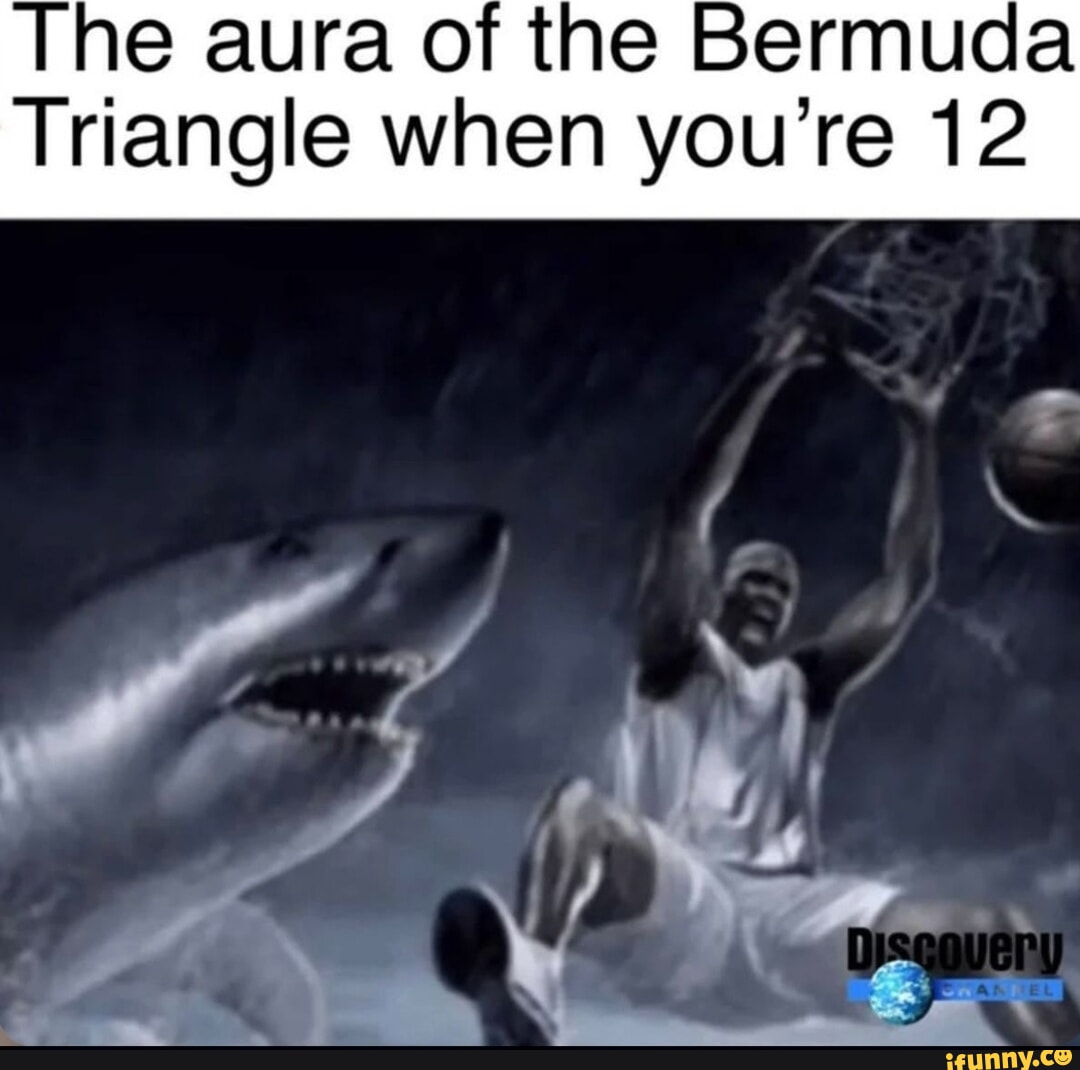 The aura of the Bermuda Triangle when you're 12 - iFunny