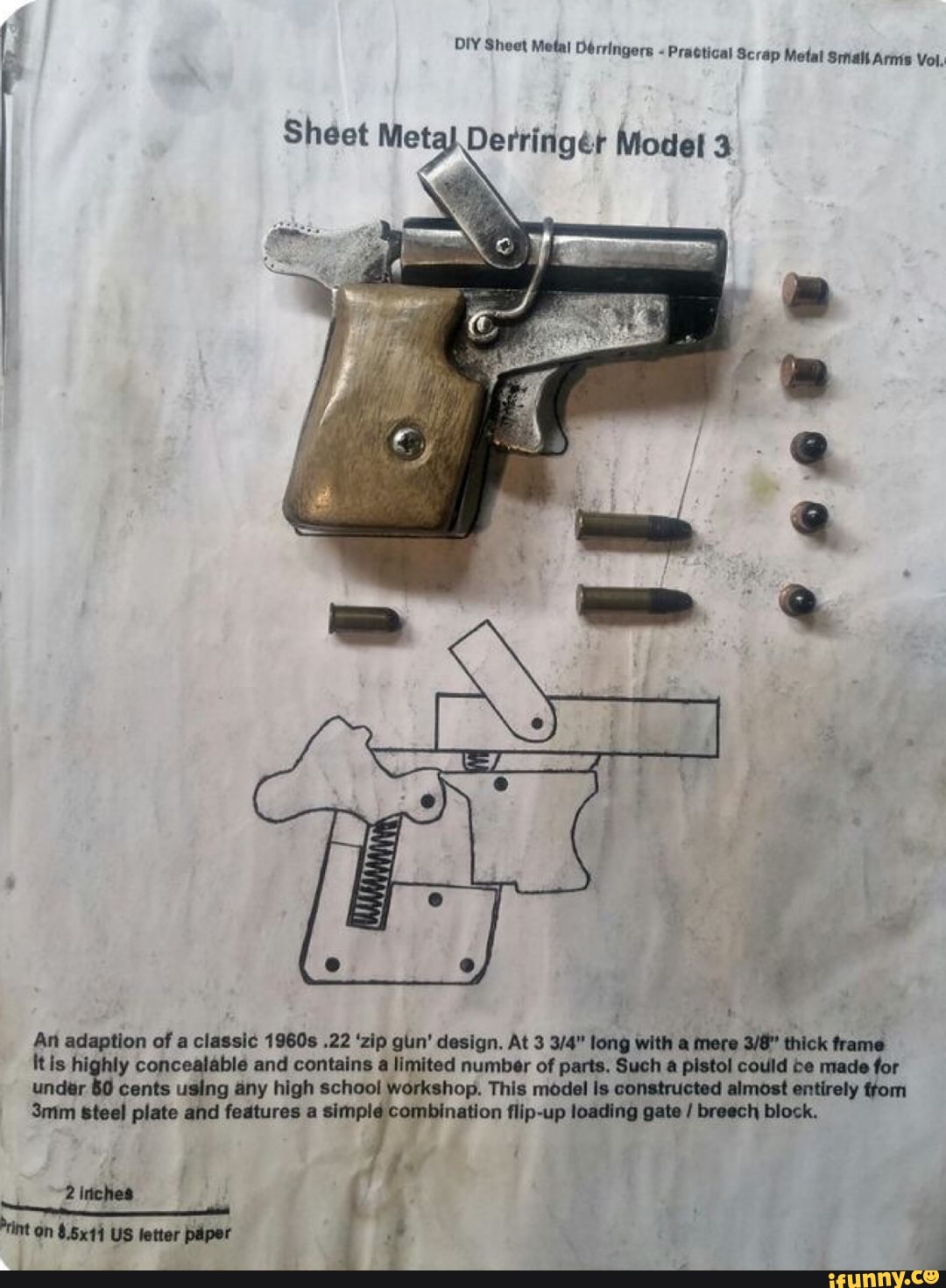 O DIY Sheet Meta) Dérringers Practical Scrap Metal Small Arms Vol ...