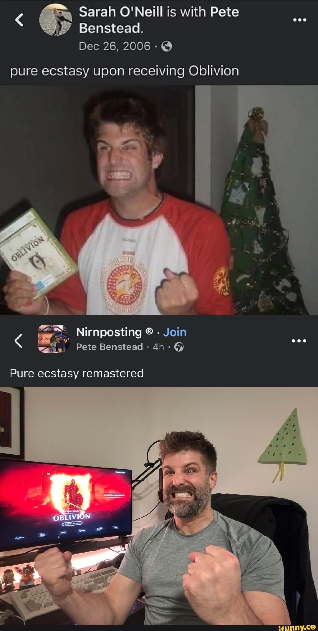 Sarah O'Neill is with Pete Benstead, Dec 26, 2006 - pure ecstasy upon ...