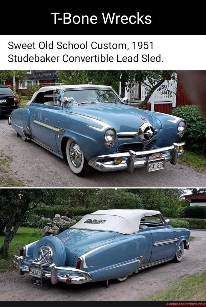 Sweet Old School Custom, 1951 Studebaker Convertible Lead Sled ...