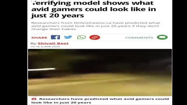 .errifying model shows what avid gamers could look like in just 20 ...