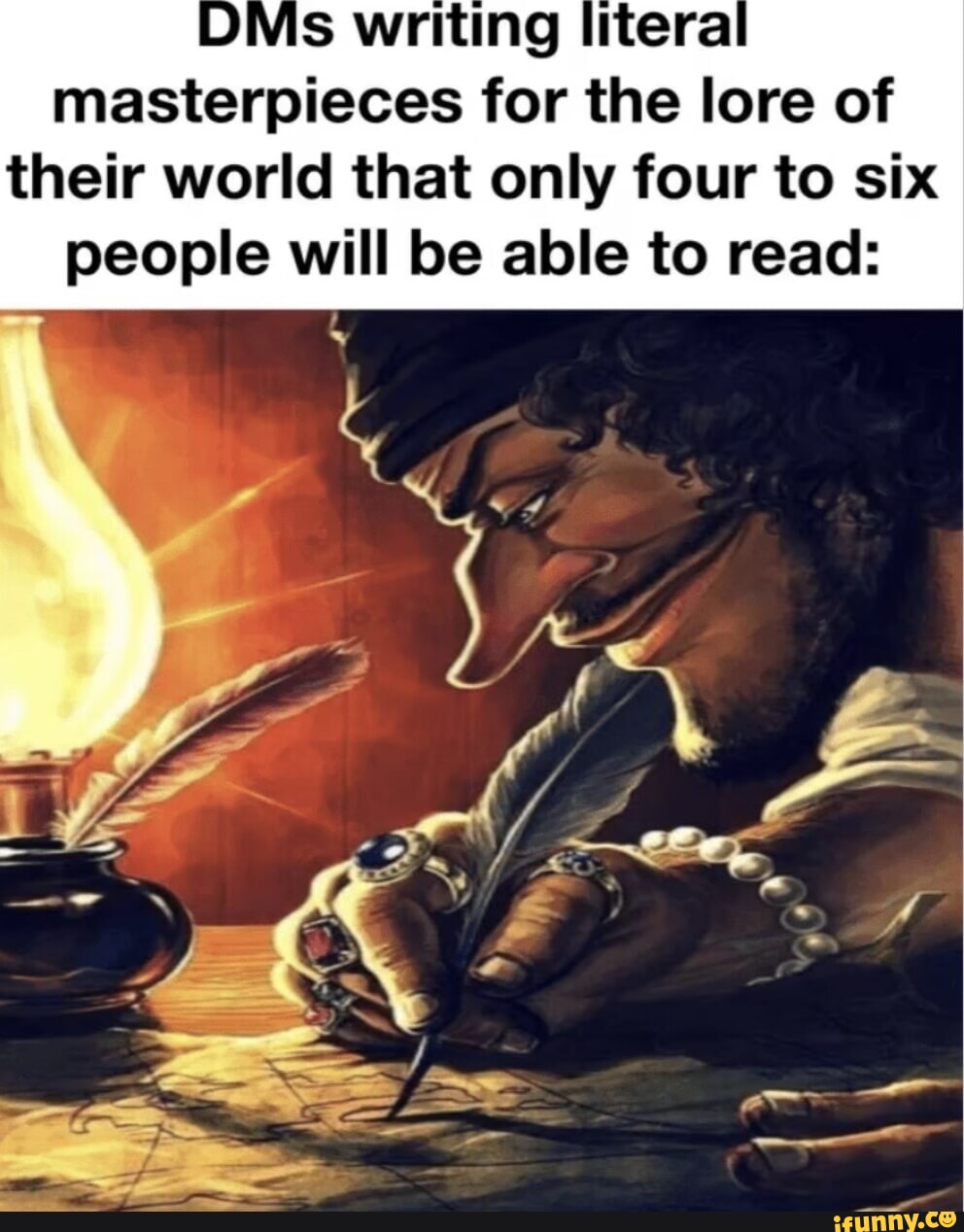 OMS writing litera masterpieces for the lore of their world that only ...