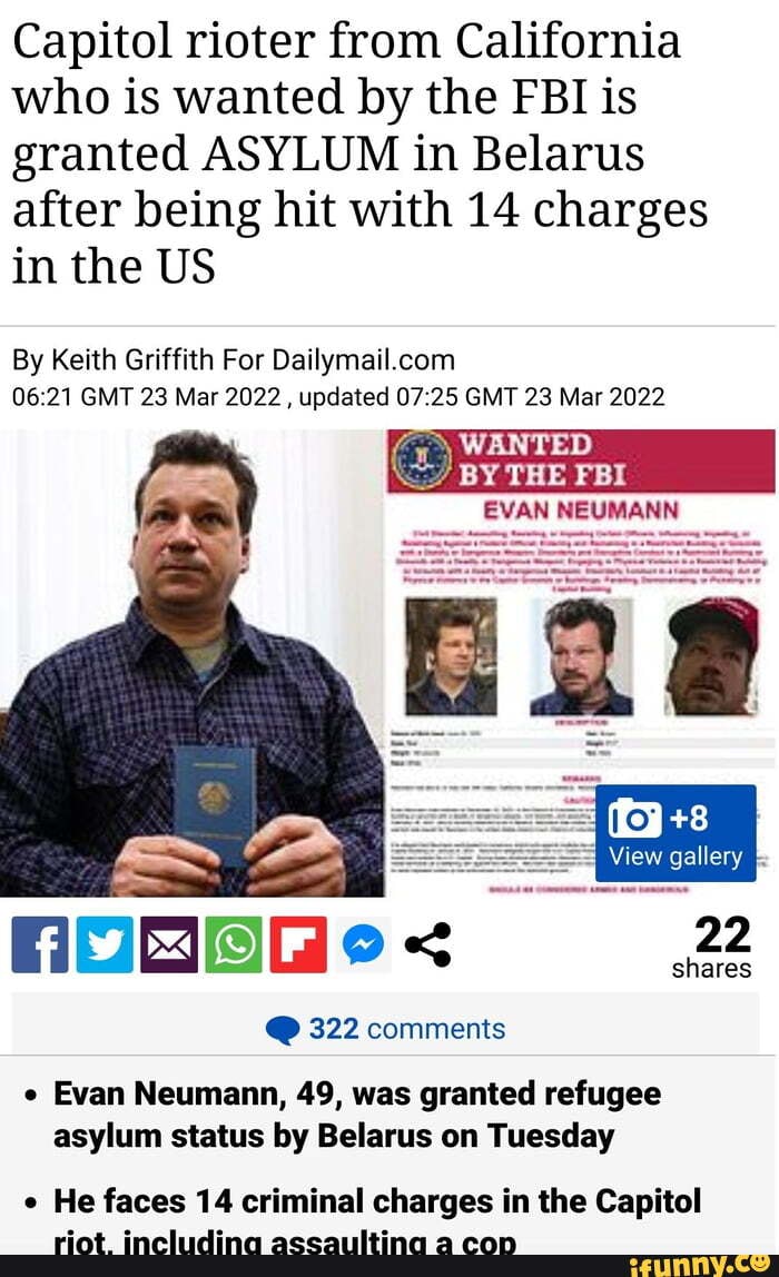 Capitol rioter from California who is wanted by the FBI is granted ...