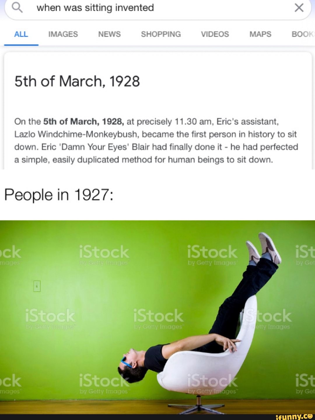 When was sitting invented ALL IMAGES NEWS SHOPPING VIDEOS MAPS BOO of ...