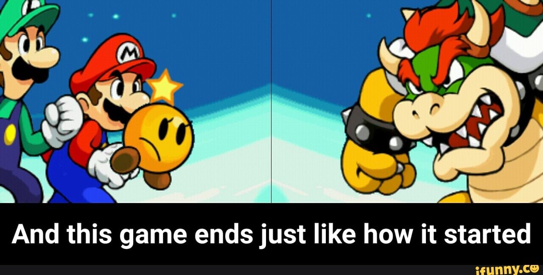 And this game ends just like how it started - And this game ends just ...