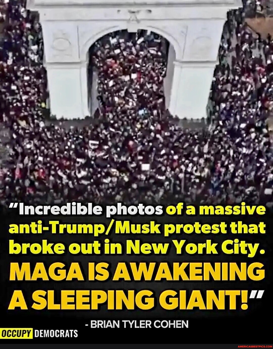 "Incredible photos of a massive Musk protest that broke out in New York ...