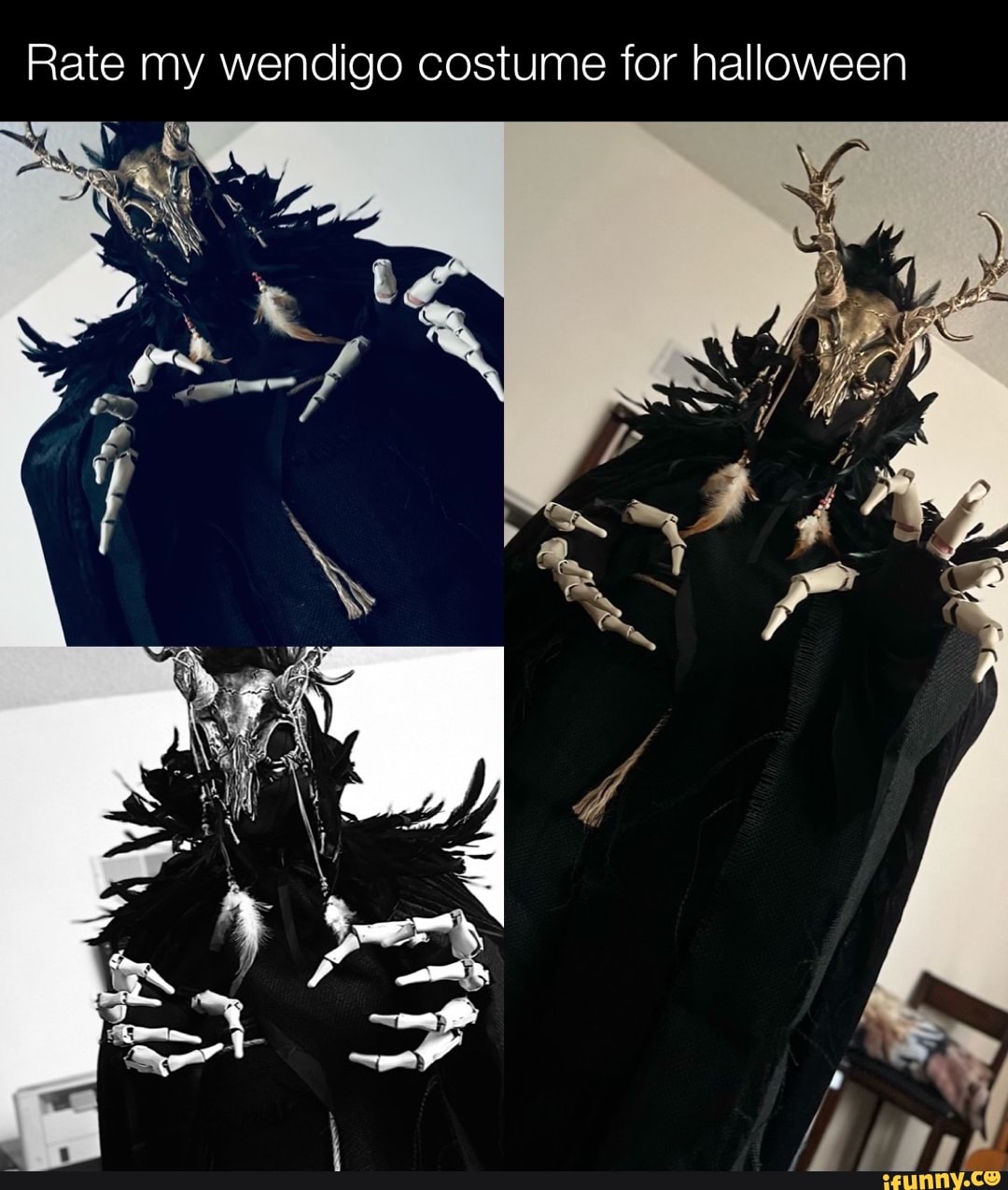 Rate my wendigo costume for halloween - iFunny