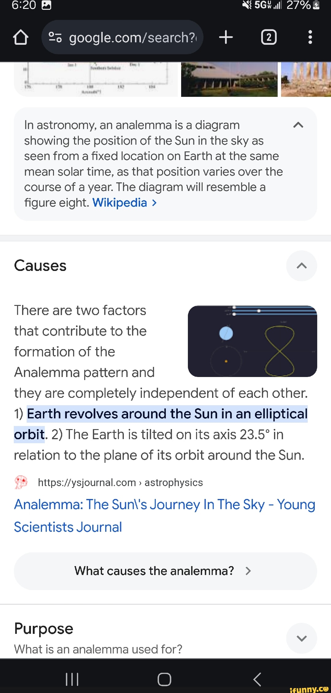 At (2) In astronomy, an analemma is a diagram showing the position of ...