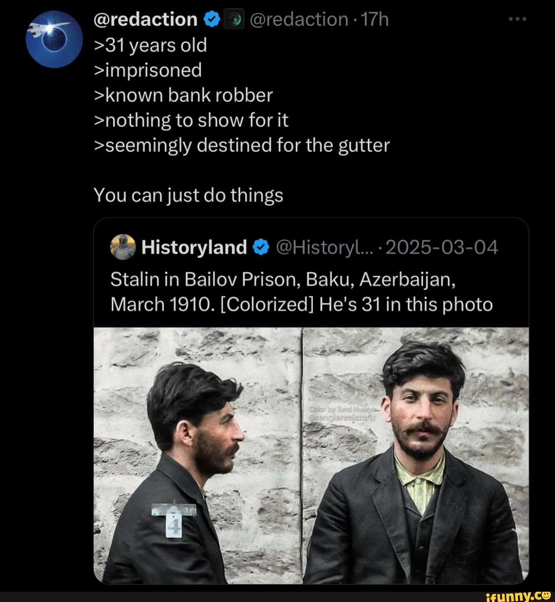 @redaction @redaction:- >31 years old >imprisoned >known bank robber ...