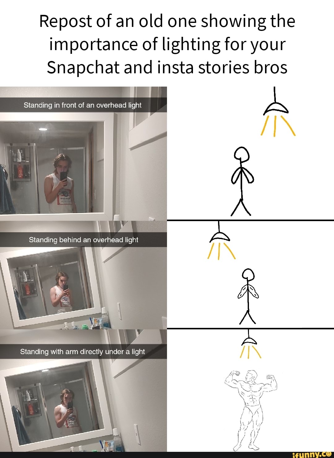 Repost of an old one showing the importance of lighting for your ...