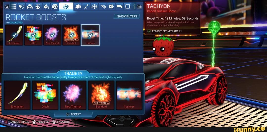 TACHYON ROCKET B STS SHOW FILTERS Boost Time: 12 Minutes, 59 Seconds rt ...