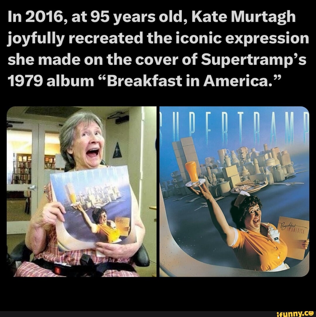 In 2016, at 95 years old, Kate Murtagh joyfully recreated the iconic ...