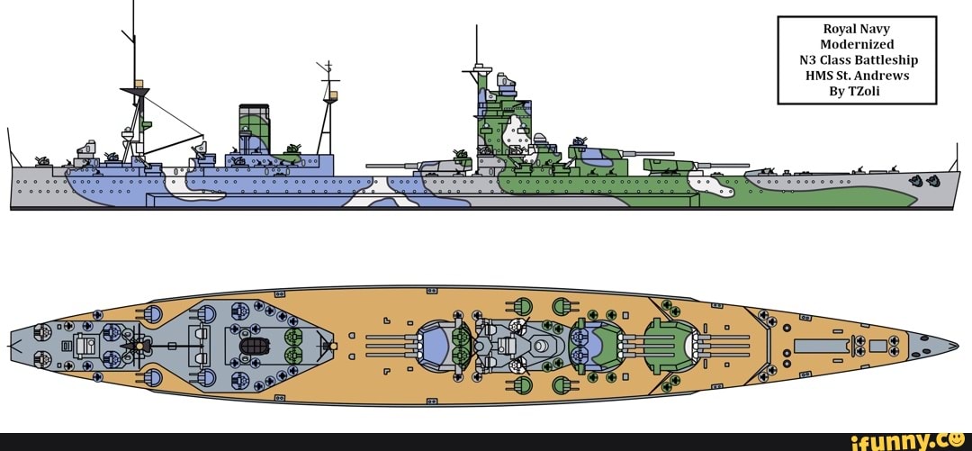 Royal Navy Modernized Class Battleship HMS St. Andrews By TZoli - iFunny