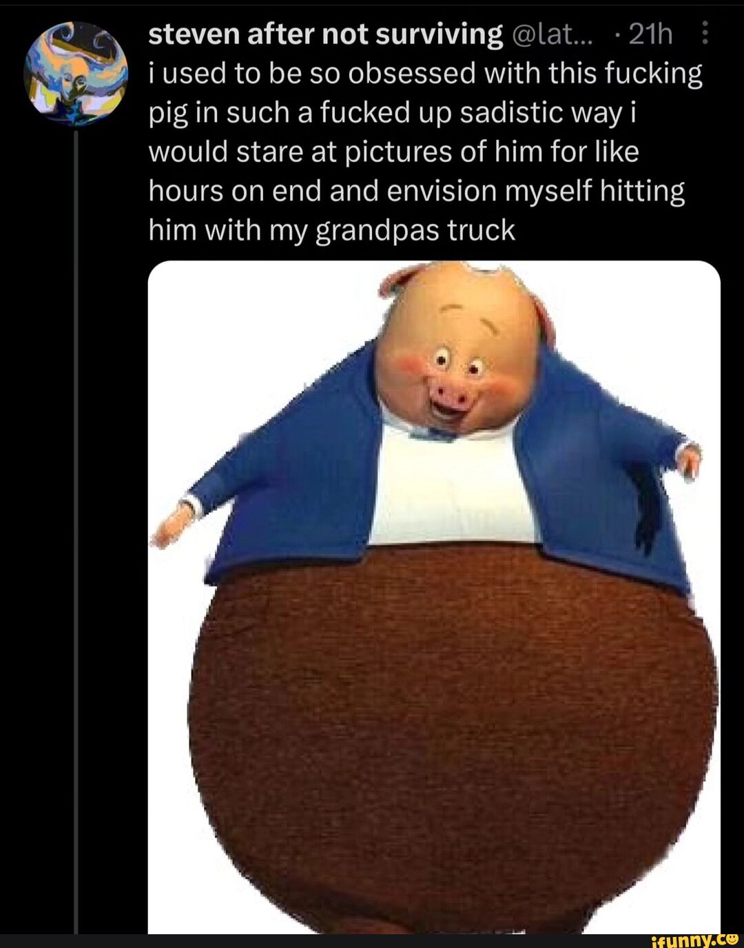 Steven after not surviving @lat... i used to be so obsessed with this ...