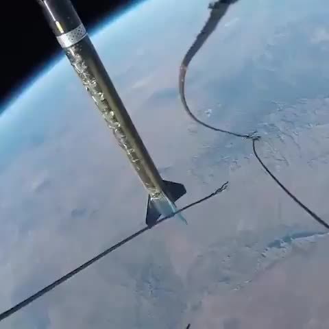 Payload separation footage of the UP Aerospace SL-10 rocket. - )