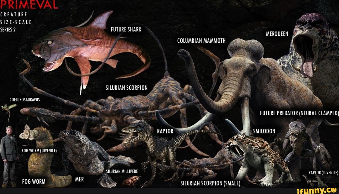 PRIMEVAL CREATURE SIZE-SCALE SERIES MERQUEEN FUTURE SHARK COLUMBIAN ...