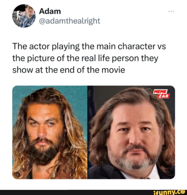 The actor playing the main character vs the picture of the real life ...