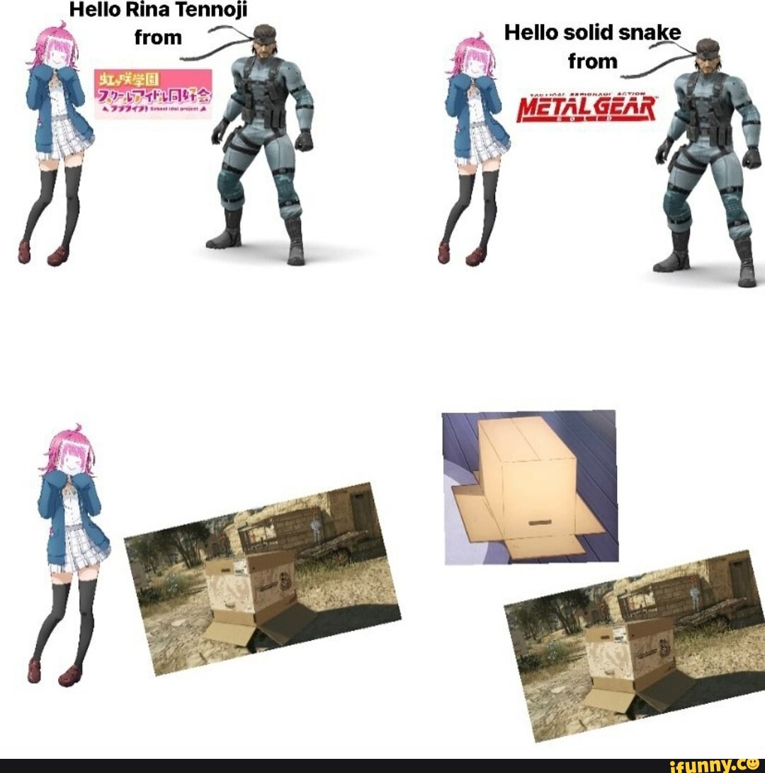 Hello Rina Tennoji from Hello solid snake from - iFunny