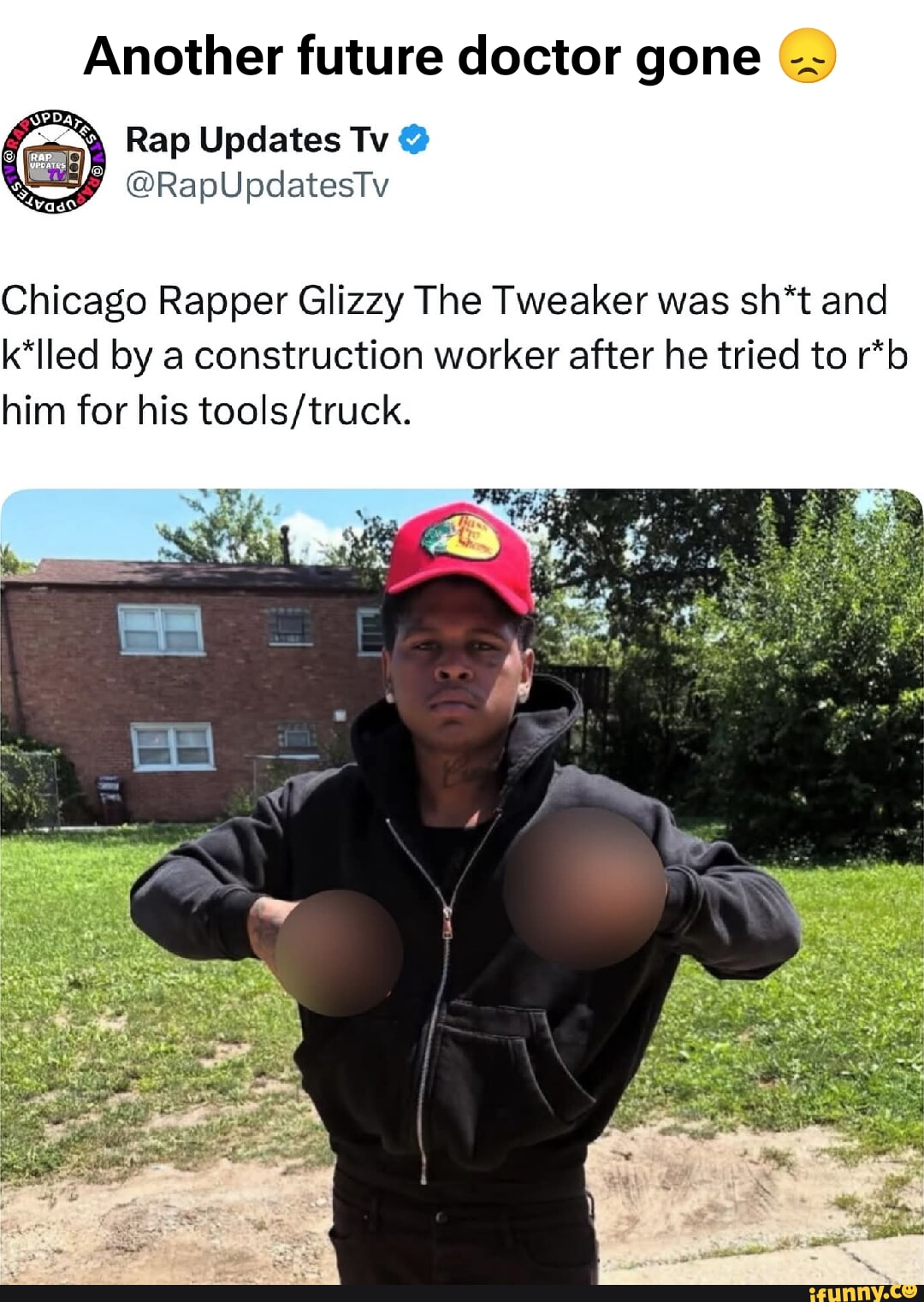 Another future doctor gone Chicago Rapper Glizzy The Tweaker was sh*t ...