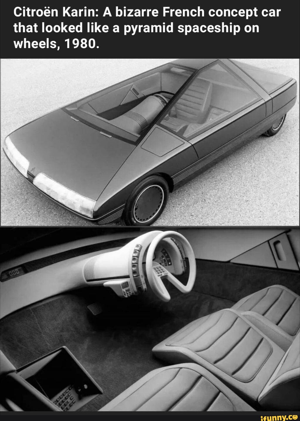 Citron Karin: A bizarre French concept car that looked like a pyramid ...