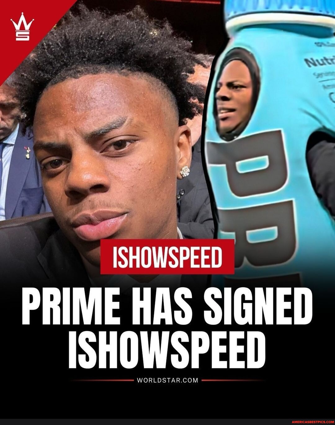#Prime has now signed #IShowSpeed! Thoughts? 👇🔥👀 @ishowspeed - uS ...