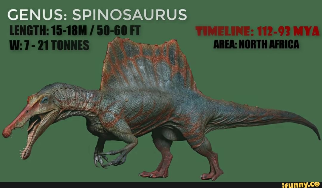 GENUS: SPINOSAURUS - iFunny