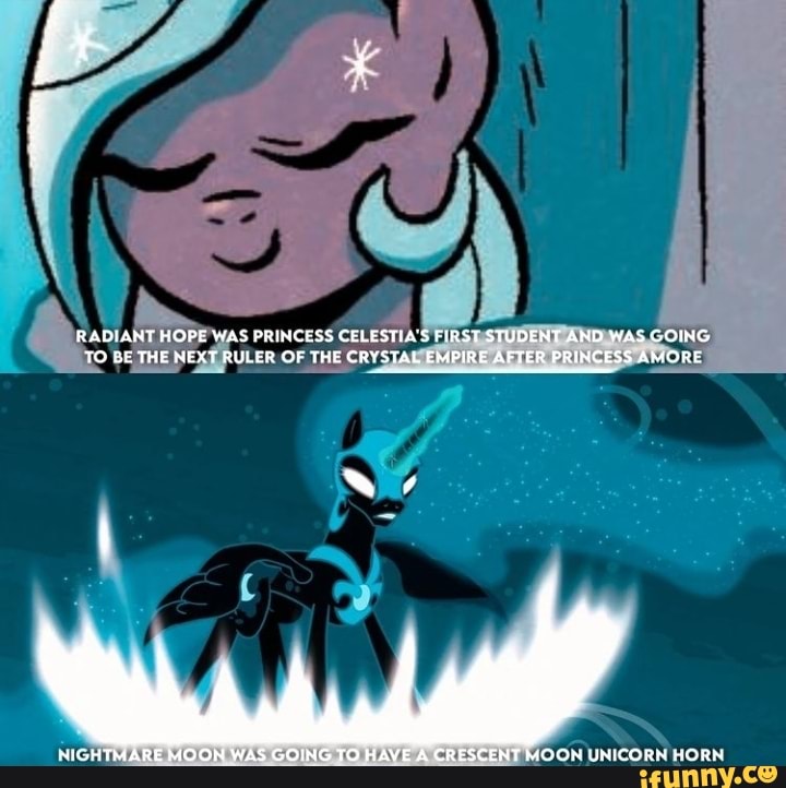 RADIANT HOPE WAS PRINCESS CELESTIA'S TIRST STUDENT AND WAS GOING TO BE ...