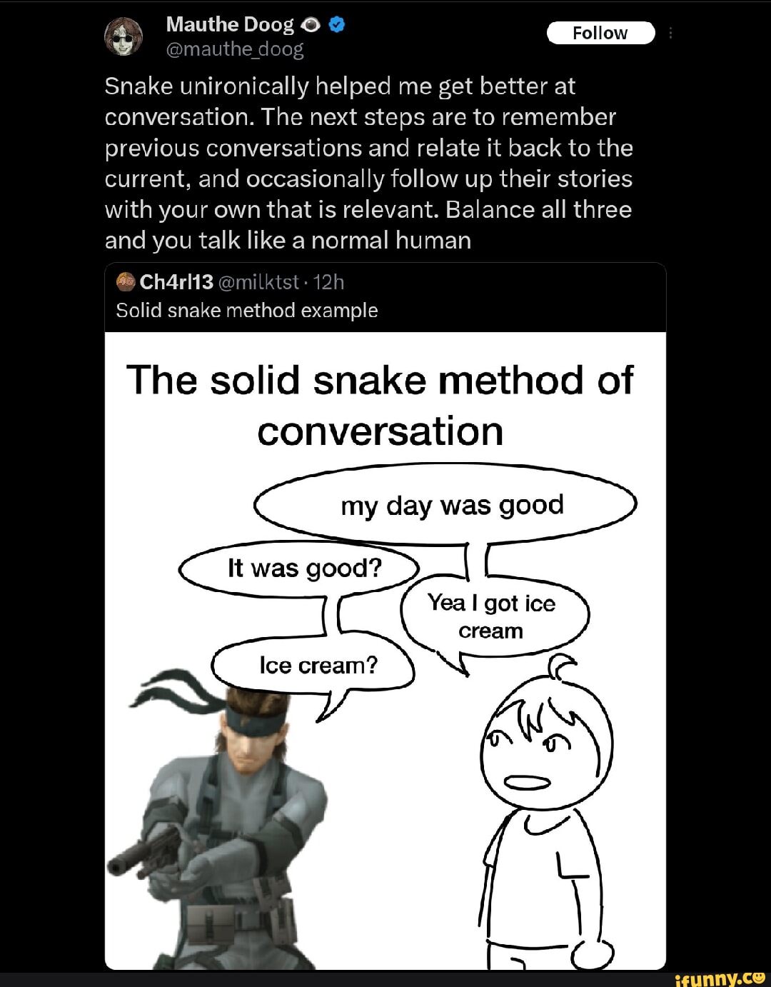 Follow) Mauthe Doog Snake unironically helped me get better at ...