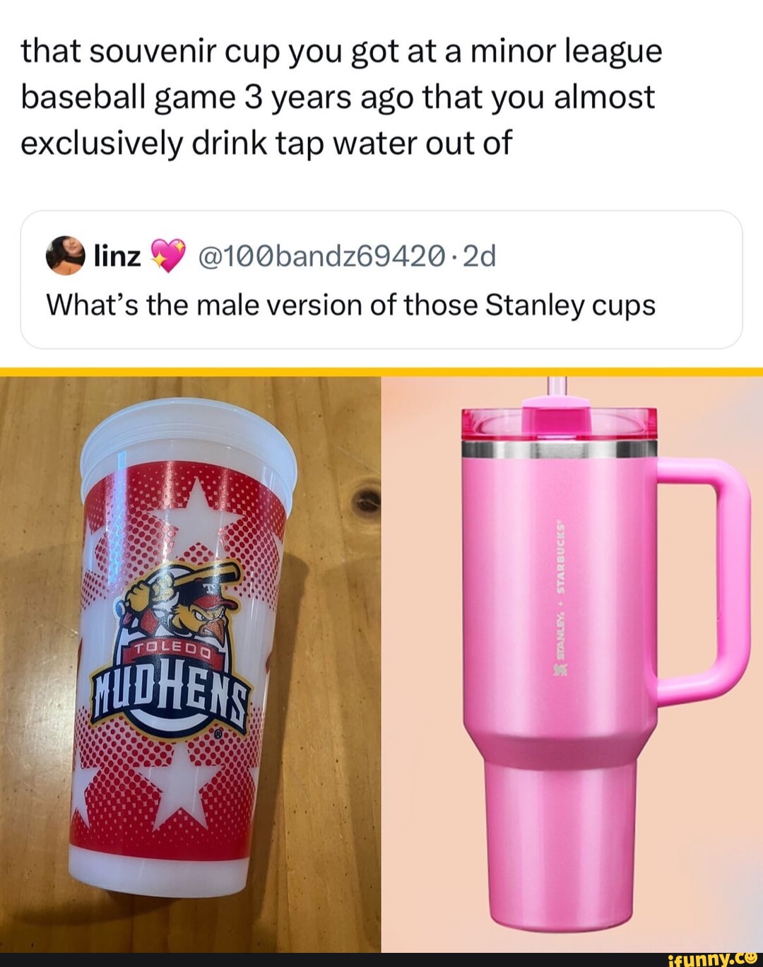 That souvenir cup you got at a minor league baseball game 3 years ago ...