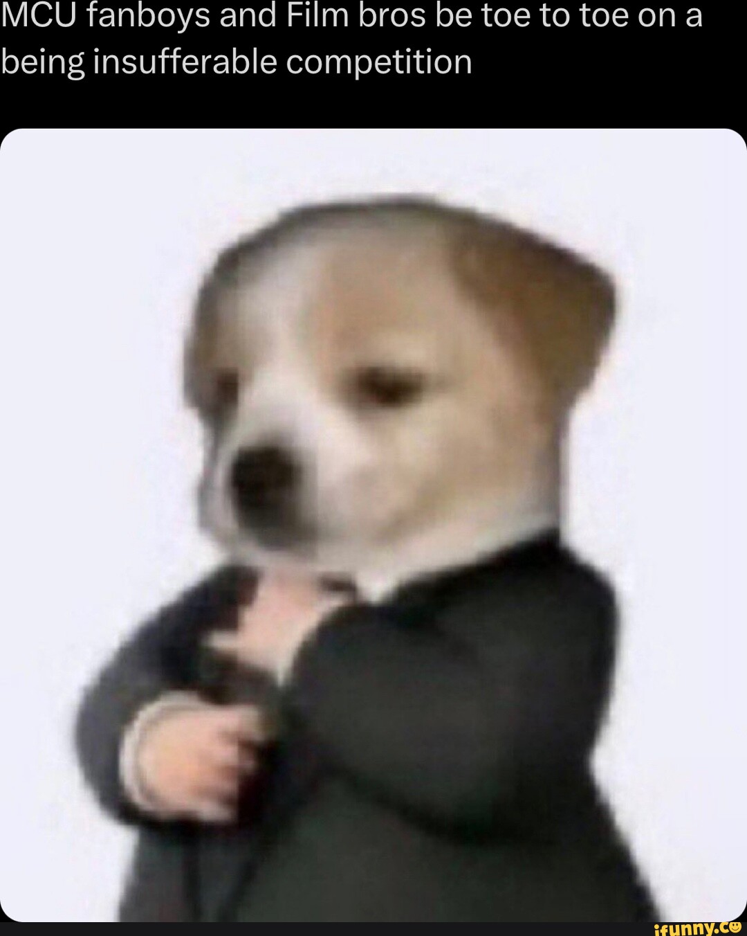 MCU fanboys and Film bros be toe to toe on being insufferable ...