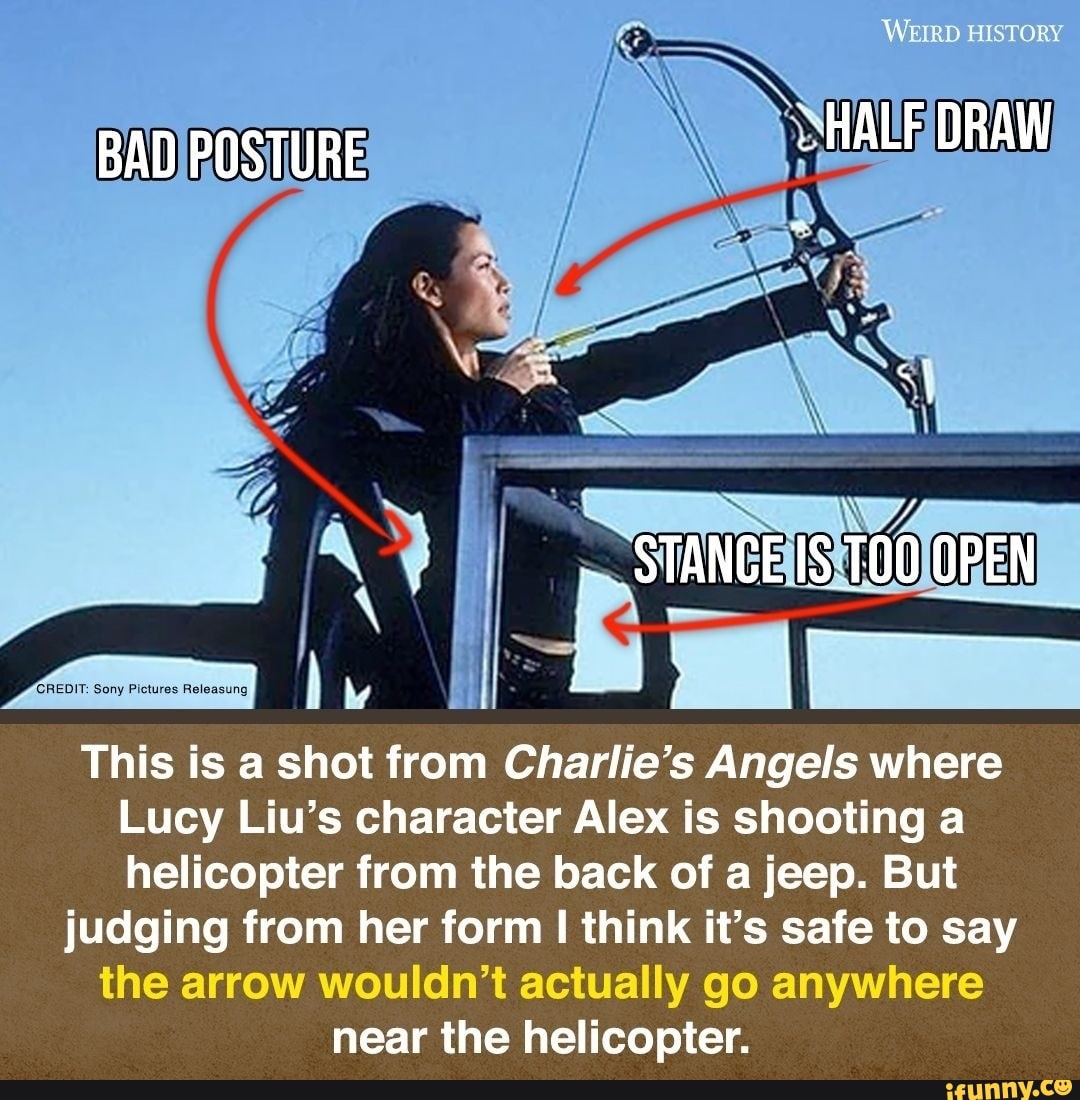 WEE is BAD POSTURE HALF DRAW STANCE IS OPEN This is a shot from Charlie ...