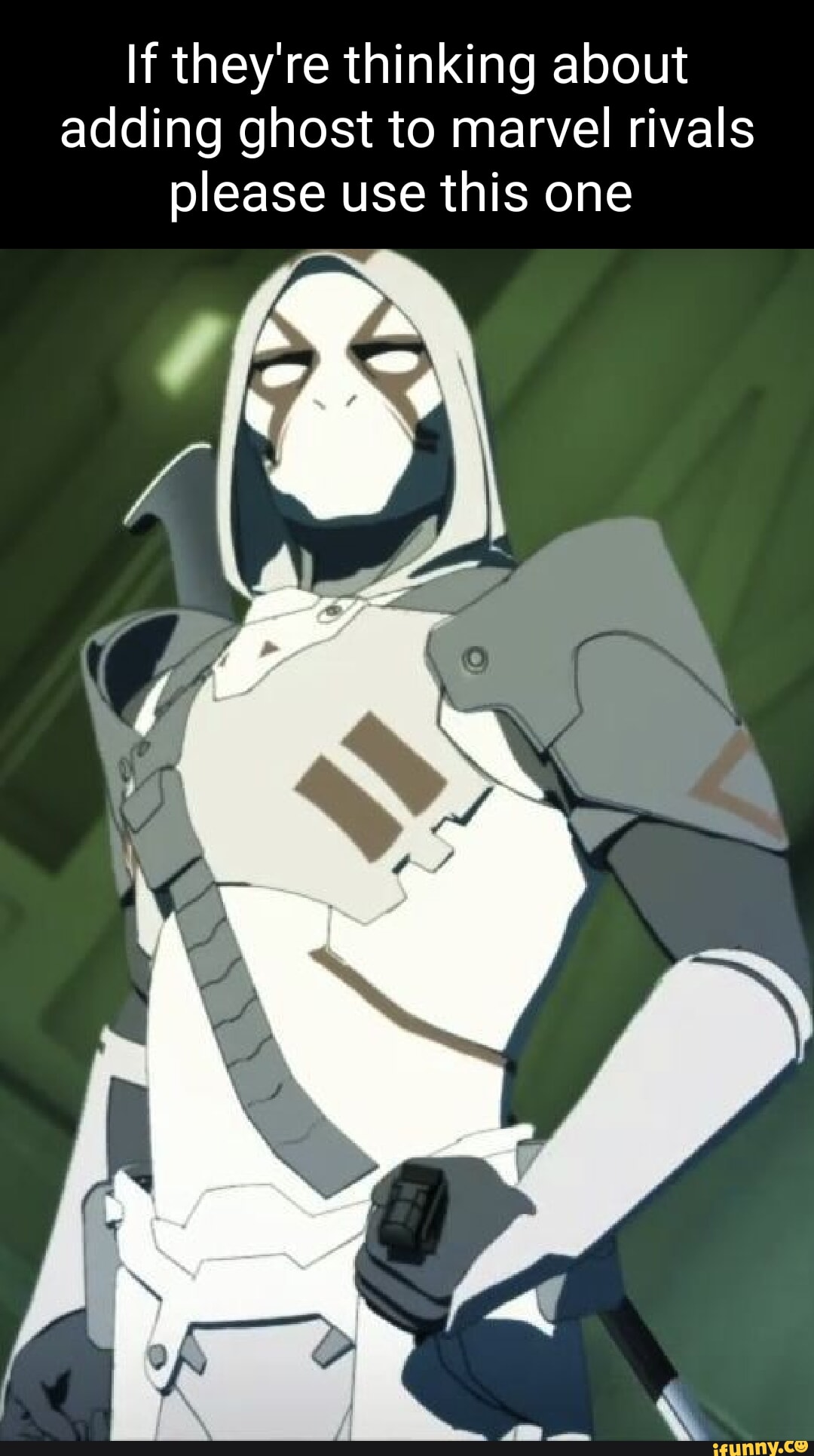 If they're thinking about adding ghost to marvel rivals please use this ...
