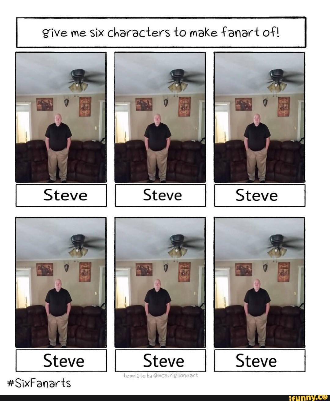 Give me six characters to make fanart of! #SixFonarts - iFunny