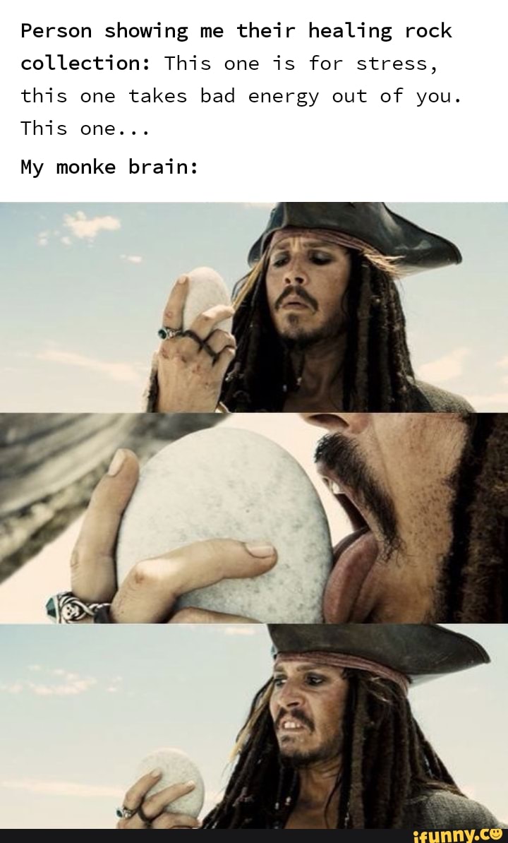 Person showing me their healing rock collection: This one is for stress ...