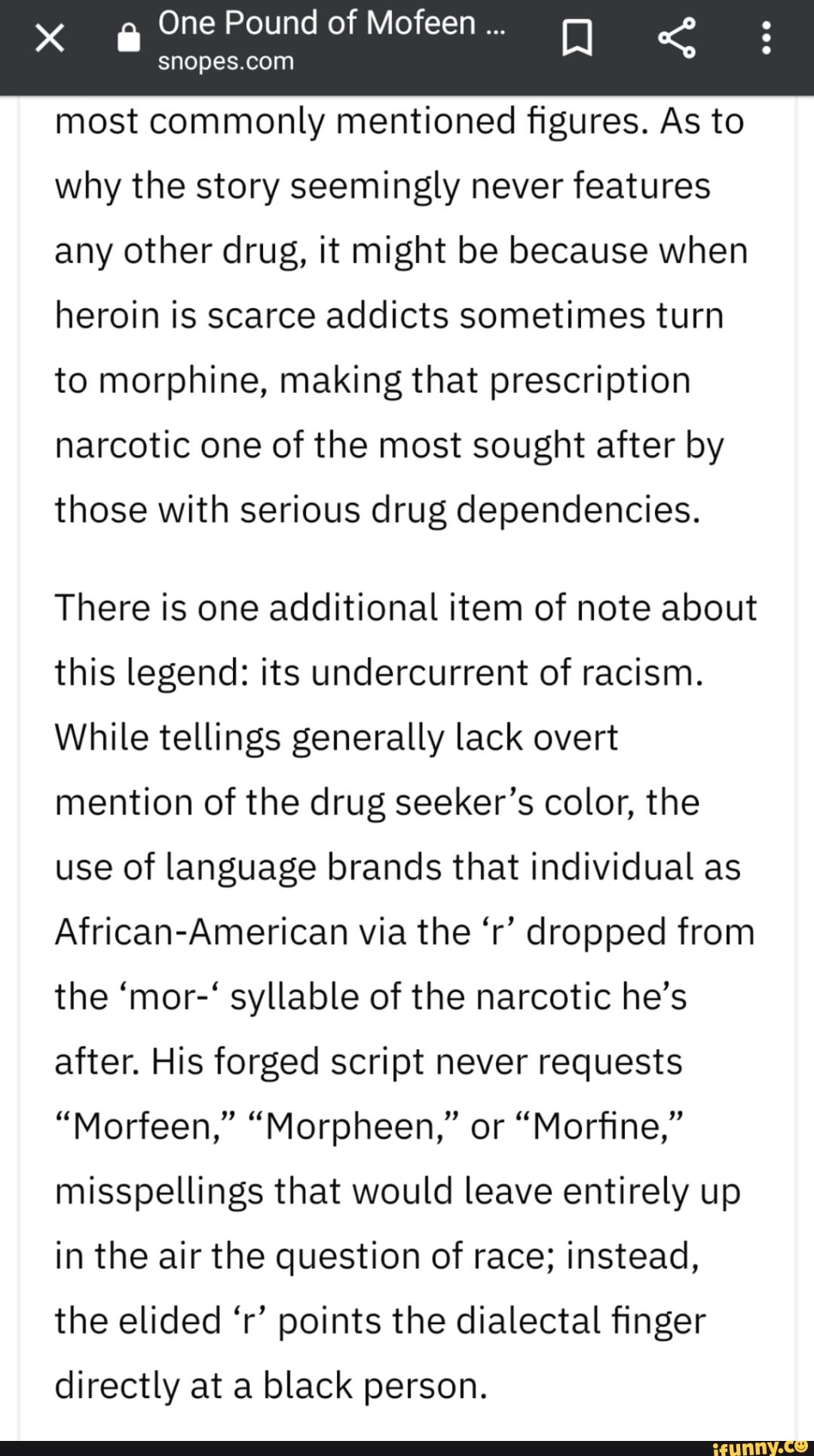 One Pound of Mofeen snapes com most commonly mentioned figures. As to ...